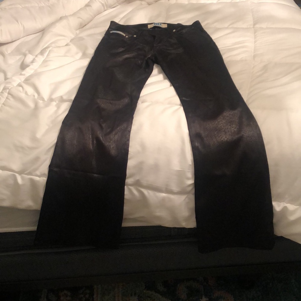 Tilt Vintage 90s Flare Snakeskin Pants - Gem